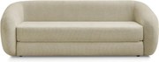 Taupe žinylková rozkládací pohovka 228 cm Neyo – Bobochic Paris