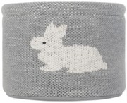 Šedý bavlněný organizér Kindsgut Bunny, ø 16 cm