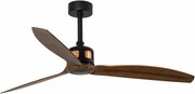 FARO 33451 COPPER FAN M, černá/dřevo, stropní ventilátor - FARO