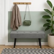 Čalouněná lavice AVENBERG VELVET šedá