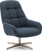 Otočné křeslo šedomodré Jaspe – Kave Home