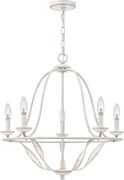 Elstead BRADBURY pětiramenný lustr 64 cm bílý 5xE14