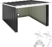 Deuba Garáž pro robotickou sekačku 89x90x54 cm - antracit