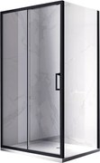 BPS-koupelny Obdélníkový sprchový kout HYD-OK104C 120x90 černá/transparent - bez vaničky