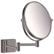 Hansgrohe AddStoris - Kosmetické nástěnné zrcátko, kartáčovaný černý chrom 41791340