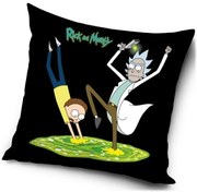 Dekorační polštář Rick and Morty - Brána do třetí dimenze - 40 x 40 cm