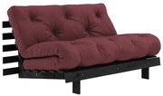 Vínová rozkládací pohovka 140 cm Roots Black Night – Karup Design