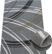 BE Koberec Lotus 9304 GREY - šedý obdélníkový Rozměr: 50x80 cm