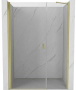 Mexen Mist-B sprchové dveře otočné 115 cm, transparentní, zlaté kartáčované - 8A2-115-001-55-00