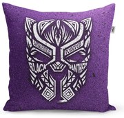 Sablio Polštář BLACK PANTHER wakanda forever Bílý - 40x40 cm