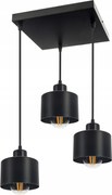 Závěsná Lampa Regulovatelný Lustr Stropní Svítidlo Led Stropní Lampa Gabriel Loft 3x E27