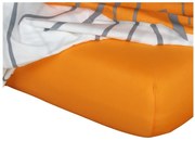 DADKA Jersey prostěradlo pomeranč Rozměr 90x200x20 jednolůžko