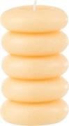Sloupová svíčka MACARON 11,5 cm světle žlutá
