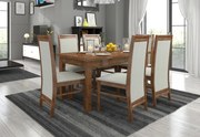 ADRK Furniture Sada stolu s židlemi RODOS 7 SE-ROD-7-L-B004