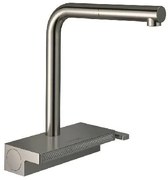 Hansgrohe M81 - Dřezová baterie Aquno Select s výsuvnou koncovkou a plochým sprchovým proudem, vzhled nerezu 73836800
