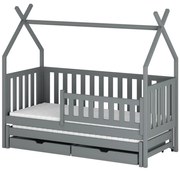 Legno Dětská rozkládací postel Tutis šedá Rozměr (cm): 80x160