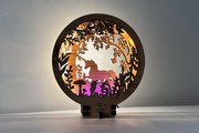 Li-Go "Jednorožec" lampa 20x22cm provedení povrchu: dub světlý