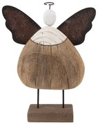 Dekorace dřevěná figurka anděl Angel Rustic L - 20*6*25 cm