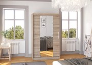 ADRK Furniture Skříň posuvná se zrcadlem SANTOS 120