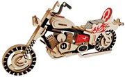 Woodcraft Dřevěné 3D puzzle Motorka HD I barevná