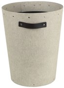 Krémový kancelářský odpadkový koš Aries Canvas Paper Laminate – Bigso