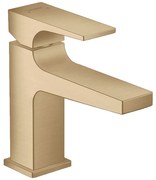 Hansgrohe Metropol, umyvadlová baterie 100 s výpustí Push-Open, kartáčovaný bronz, 32500140