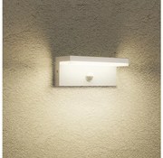 Brilagi -LED Venkovní nástěnné svítidlo se senzorem TESSI LED/10W/230V bílá IP54