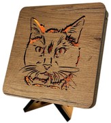 Li-Go "Kočka" lampa 19x19cm provedení povrchu: bříza