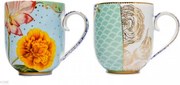Pip Studio Royal Blue/Flowers Set 2 hrnků 325ml