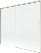 Mexen Rox, 2-křídlová posuvná vanová zástěna 180 x 150 cm, 8mm čiré sklo, ocelový profil, 8C9-180-001-97-00