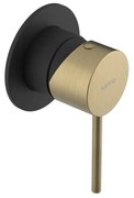 Sapho Ultramix - Sprchová baterie pod omítku, s tělesem, matná černá/matná zlatá UT041BG
