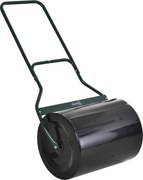 Travní válcová s U-rukojetí Outsunny, zahradní válce, průměr 40 cm, objem 60 L pro vodu/písek, kov, černá 57 x 40 x 123 cm | Aosom