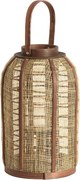 Dřevěná/látková lucerna (výška 34,5 cm) Serein – Light & Living