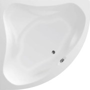 Aqualine Aqualine, DUNAJ II rohová vana 140x140x48 cm, bez nožiček, bílá, G1340