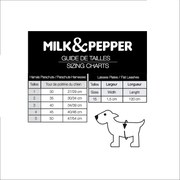 MILK&PEPPER Postroj pro psy Vendome Marine Velikost: 45
