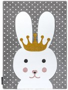 Dywany Łuszczów, Dětský kusový koberec Petit Bunny grey, 140x190, šedá, dětský pokoj