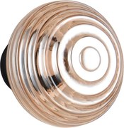 Jantarové skleněné LED nástěnné svítidlo na USB ø 15,5 cm Earl – Reality