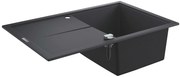 Grohe Dřezy - Kompozitní dřez K400 s automatickým odtokem, 78x50 cm, granitová černá 31639AP0