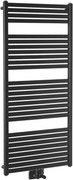 Aqualine - Topné těleso Tondi 60x133 cm, středové připojení, matná černá DT486T