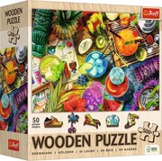 Trefl dřevěné puzzle barevné koktejly 501 dílků