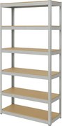 Regál 220x120x60 cm zinkovaný 6-policový, nosnost 1050 kg