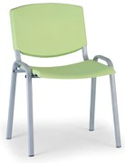 Konferenční židle Design - šedé nohy, zelená