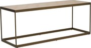 Hnědý/v přírodní barvě konferenční stolek s deskou v dubovém dekoru 40x120 cm Grenoble – Premier Housewares