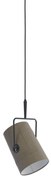 Diesel Fork small cluster, svítidlo z antracitového kovu a šedé tkaniny, 1x15W E14, prům. 21,7cm