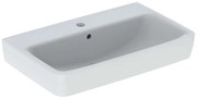 Geberit Selnova Compact - Umyvadlo 65x40 cm, s přepadem, otvor pro baterii, bílá 501.890.00.7