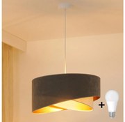 Brilagi - LED Lustr na lanku LYRA 1xE27/15W/230V šedá/krémová/zlatá