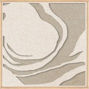 3D obraz s rámem/akustický 62x62 cm Silent Whisper 1 – Malerifabrikken