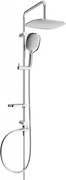 Mexen sprchový set X22 s horní hlavicí 26x24cm, chromová, 798222291-00