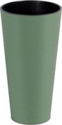PRO Květináč TUBUS SLIM ECO WOOD zelený 30,0cm