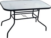 TRENDIE Zahradní stůl se sklem 120x70cm